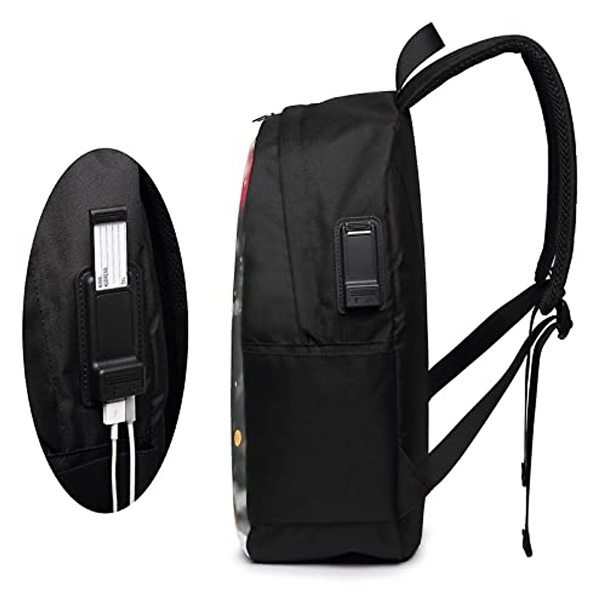 AHOBAGGA Custom Backpack Personalized Large Capacity Shoulder Traveling Bag Add Your Customized Photo Picture Text Casual Backpack Travel Knapsack Standard Size For Learning Travel Work
