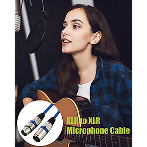14 Pieces Colorful XLR Microphone Cable XLR Male to Female Wire Mic Cables 3 Pin Balanced Shielded XLR Cable Multi Colored for Mic Mixer Recording Studio Podcast Mic Stage Patch Cable (6 Feet)
