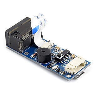 Barcode Scanner Module, 1D/2D Codes Reader Decode Barcode, QR Code etc Onboard Micro USB and UART Interface Plug into a Computer Directly or Other Device Onboard Light Source can Work in The Dark