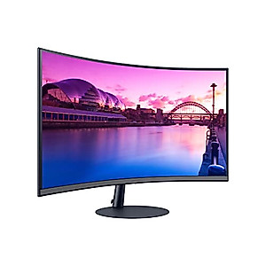 SAMSUNG 32-Inch S39C Series FHD Curved Gaming Monitor, 75Hz, AMD FreeSync, Game Mode, Advanced Eye Comfort, Frameless Display, Built in Speakers, Slim Metal Stand, LS32C392EANXGO, 2023, Black