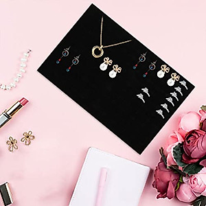 LIFKOME Black Velvet Ring Insert Display Jewelry Storage Box Foam Holder Organizer Ring Organizer for Jewelry Display Trays Jewelry Display Trays Jewelry Display Pad Tray 25pcs