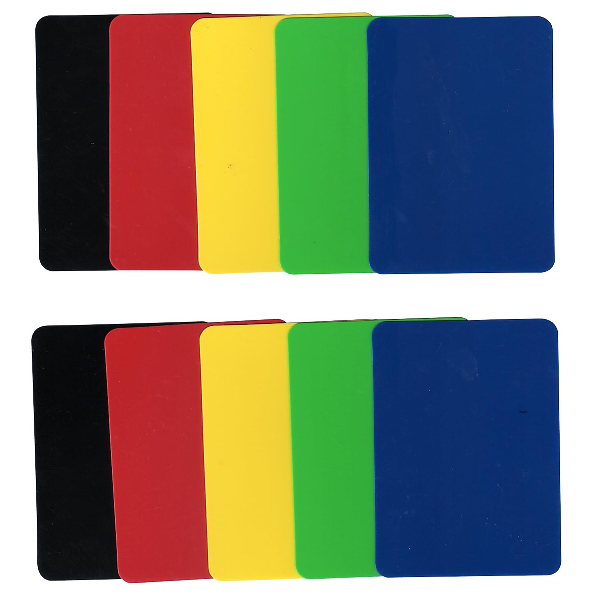 Yuanhe 10Pack Poker Cut Cards - Poker Size Casino Cutting Card in Muti Colors for Poker Texas Hold'em Blackjack Home Games