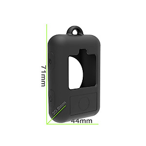 Compatible with Insta360 X2 / X3 / RS GPS Waterproof Remote Control Silicone Case for Insta 360 One X3 Silicone Dustproof and Drop-proof Action Camera Accessories (Black, GPS-GJT-BK)