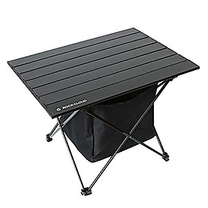 ROCK CLOUD Portable Camping Table Ultralight Aluminum Camp Table with Storage Bag Folding Beach Table for Camping Hiking Backpacking Outdoor Picnic, Size M