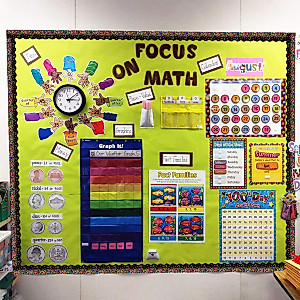 72 Feet Bulletin Board Borders - 2 Rolls Confetti Scalloped Border Trim for Classroom Decoration