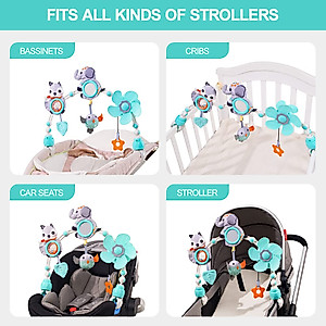 Koty Baby Stroller Arch Toy,Baby Crib Mobile Musical Toys, Car Seat Toy for Bouncer, Newborns Sensory Activity Arch Toys, Adjustable Travel toy for Bouncers, Car Seat & Pram Toy 0-24 Months (Elephant)