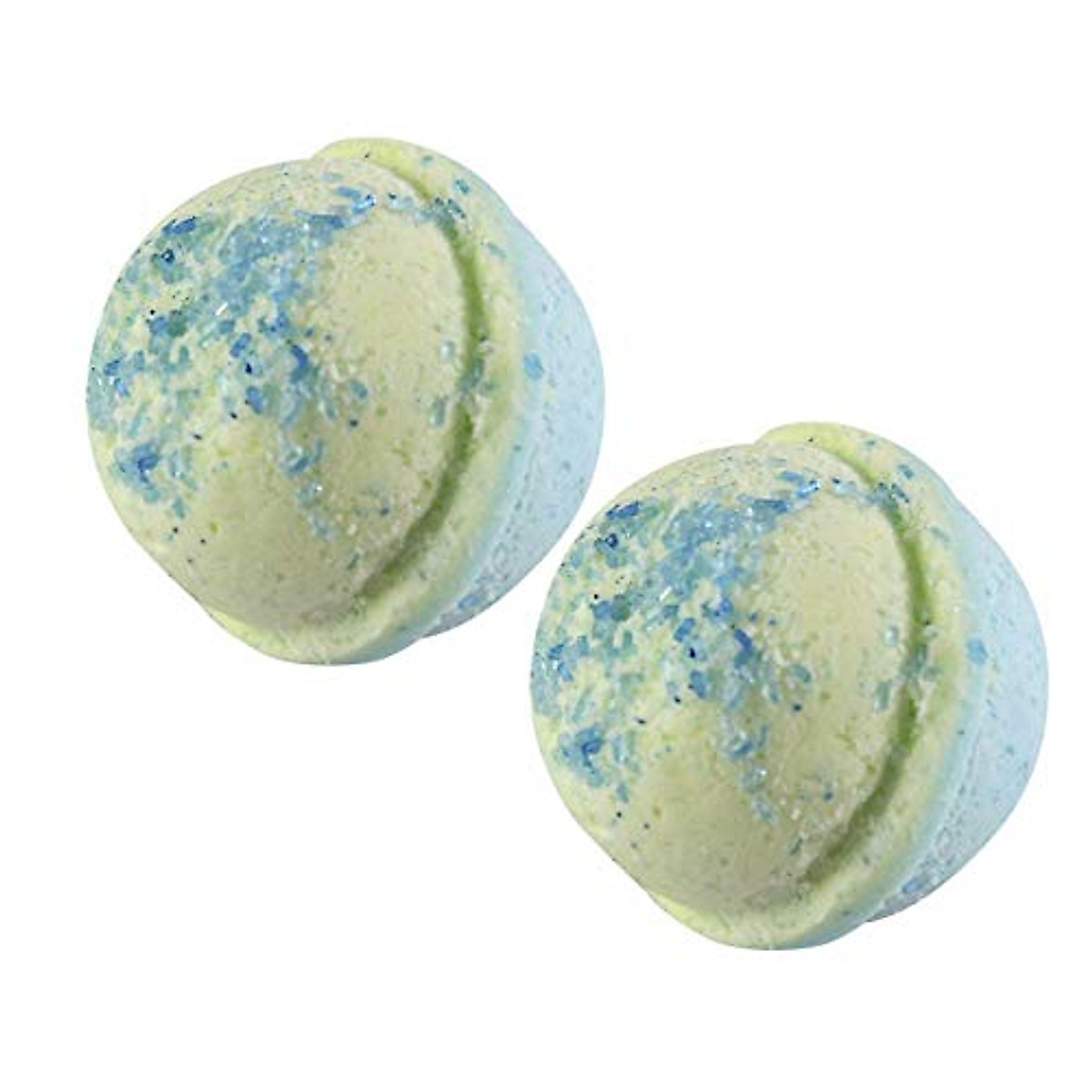 Candles and Cream It's A Beautiful Day Bath Bombs, Invigorating and Luxurious, All-Natural Spa Fizzies for Stress Relief and Aromatherapy-Set of 2