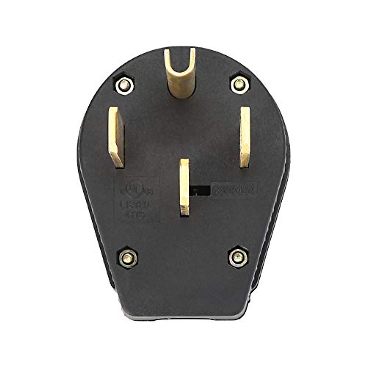 50A Power Plug, NEMA 14-50P 50A Electric Plugs, AC 125V/ 250V Grounding 3 Wire 4 Prong Straight Blade Plug,Male Dryer Plug Welder Plug