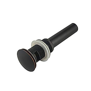 Purelux Bathroom Faucet Vessel or Vanity Sink Spring Pop Up Drain Stopper With Overflow, Oil Rubbed Bronze, Fits 1-3/4" Drain Hole