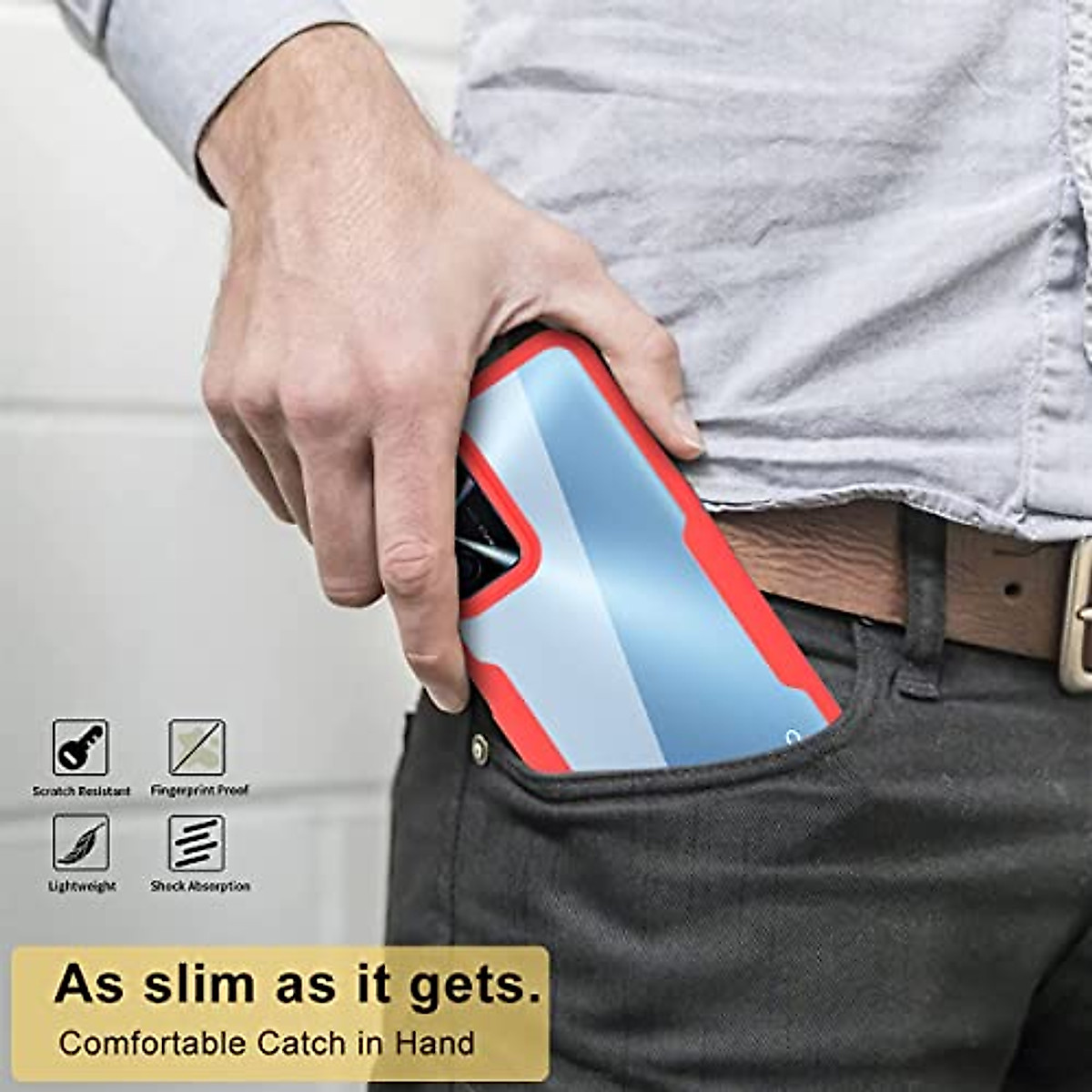 Ysnzaq Full Surround Clear Phone Case for Oppo A16 6.52", Soft TPU Screen Shockproof Protection with Wireless Charging Phone Cover for Oppo A16 QB Purple