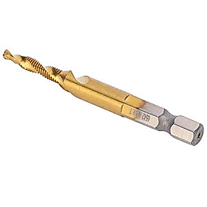 LANTRO JS 10Pcs/Set M4 Screw Tap, High Speed Steel 3.3mm Drill Bits Hex Shank Tapping Tools, Applicable for Internal Chip Removal