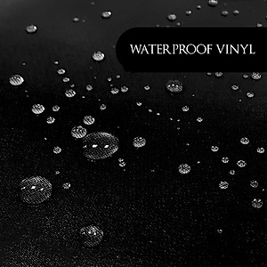 Betty Dain Lustre Shampoo Cape, Waterproof, Stain Resistant Vinyl, Touch-and-close Fastener, Soft Nylon Neckband, Safe For All Salon Processes, 36 inches wide x 54 inches long, Black