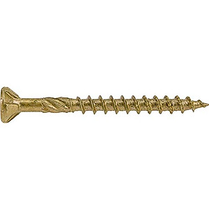 Power Pro 967774 Wood Screws, #8 x 1-3/4", Premium Outdoor Deck Screws, Rust Resistant, Epoxy Coated Bronze, 4000pcs Box