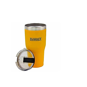 Dewalt 30 Oz. Yellow Powder Coated Tumbler