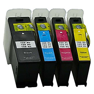 Replacement for Lexmark 100XL Ink Cartridge 100 105 108 XL 105XL 108XL 14N1068 14N1069 14N1070 14N1071 S301 302 305 S405 409 S505 S605 S308 S408 PRO205 209 705 707 709 805 901 Printer (2Set+2BK)