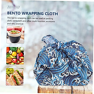 NOLITOY 2pcs Japanese Wrapping Cloth Decoraciones Para Uñas Outdoor Decor The Tote Bag Storage Cloth for Flour Lunch Handbag Bento Drawstring Bag Japanese Style Packing Cloth Meal Cloth