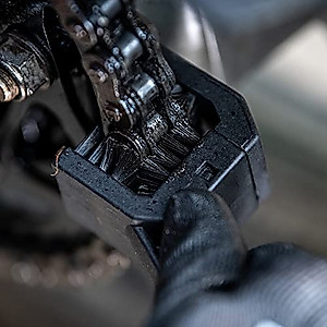 Muc-Off Motorcycle Chain Brush - Bike Cleaning Brush, Motorcycle Brushes, Bike Chain Scrubbing Brush - Bike Cleaning Brushes for Motorcycle