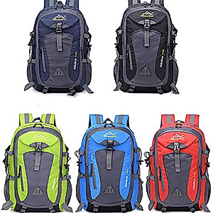 Backpack Men's USB Charging Travel bag Outdoor Large-capacity Sports Backpack Men's And Women's Waterproof Mountaineering Bag (Green)