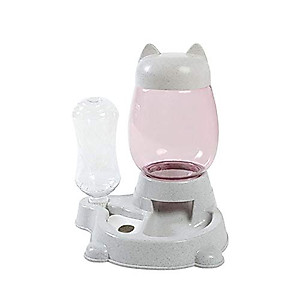 ZZK Automatic Feeder Dog Drinking Fountain Dog Drinking Fountain Automatic Feeder Kitten Feeding Large Capacity Drinking Fountain,B