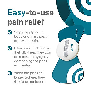 Paingone Easy - Relief At The Touch of A Button - Wireless & Wearable TENS Device for Fast, Effective Pain Relief - Great for Pain on Arms, Legs, Shoulders, Back, Hips, and Other Larger Body Parts