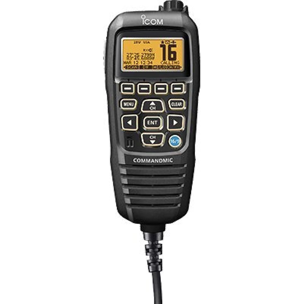 ICOM IC-HM-195B Command Mic IV for M424 VHF, Black