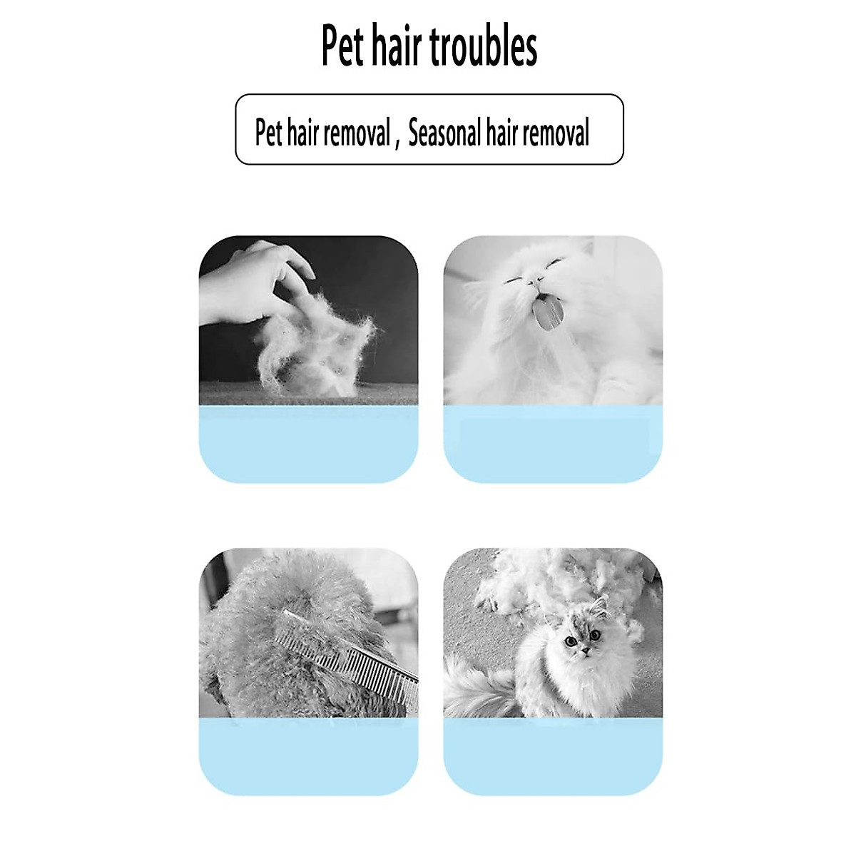 2Pack Flea Comb and Stainless steel comb Use grooming with dog and cat hair For Facial Cleaning and Grooming Flea Lice Comb