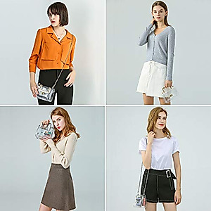 MOETYANG Clear Purse for Women,Clear Clutch Purse Crossbody, See Through Handbag