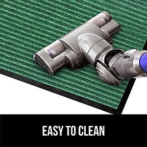 Gorilla Grip Traffic Guard Door Mat, 2 Pack, Heavy Duty Waterproof Doormat, Commercial Office Space Welcome Mats, Stain and Fade Resistant, Low Profile, Strong Rubber Backing, 29x17, Green