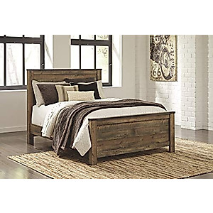 Signature Design by Ashley Trinell Rustic Panel Headboard, Queen, Warm Brown