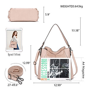 Purses for Women Shoulder Handbag Large Hobo Bags, Beige