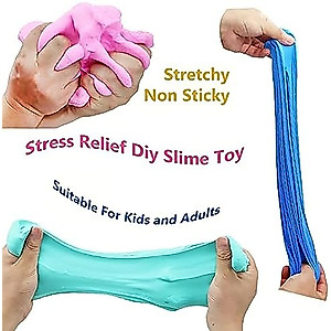 10 Pack Butter Slime Kit,Super Soft and Non-Sticky Toy,DIY Educational Slime Toys for Kids,Stress Relief Toys,Party Favor for Kids Girls & Boys(1*ice Cream Model)