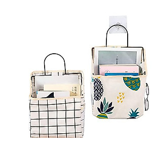 XIAOQI 2Pack-Wall Hanging Storage Bag, Waterproof Over The Door Closet Organizer Hanging Pocket Organizer, Over The Door Closet Organize