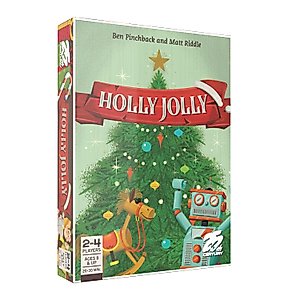 Holly Jolly , Christmas Themed Family Card Game , Collect Presents Ornaments & Stockings - 25th Century Games