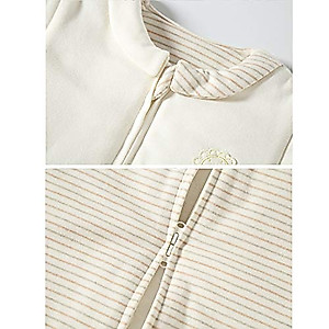 Newborn Baby Sleeping Sack Bag Winter Warm Padded Wearable Blanket Swaddle 2.5 Tog, Striped 0-8 Months
