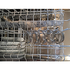 6 Pack - Large glass fermentation weights for wide mouth Mason jars. Preservation and Pickling. Dishwasher safe. Gift box included. Premium Presents brand