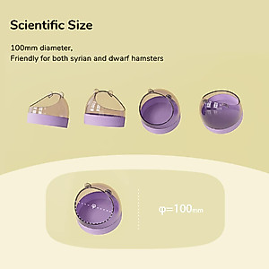 Tafit Cute Hamster Food Bowl Hedgehog Dish for Dwarf Hamsters, Syrian Hamsters, Gerbils, Mice, Rats, Small Animals, White