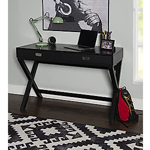 Linon Home Décor Jaycee Black Writing Desk