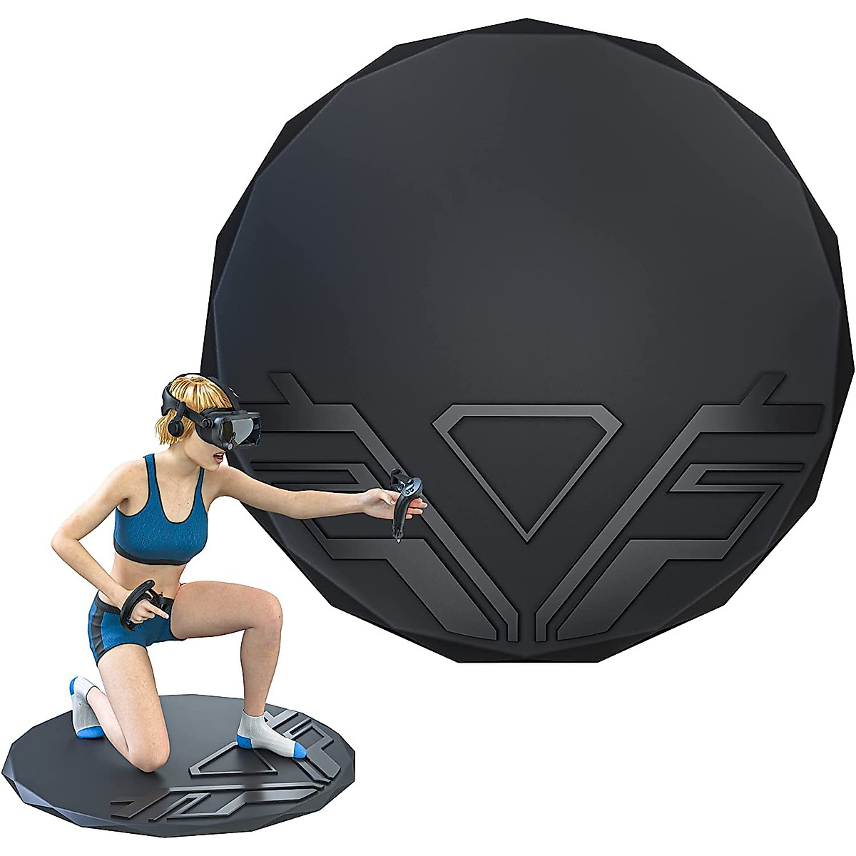 Skywin VR Tracker Straps + VR Tripods + VR Mat - Compatible with VR Systems - 2 Tripod, 1 matt, 2 Hand/Foot Straps, 1 Belt Strap Included