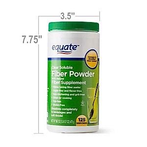 Equate Sugar-Free Fiber Powder - 90 Servings, 12.3 oz (2 Pack)