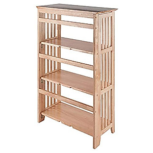 Winsome Wood Mission Shelving, Natural