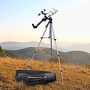 USA Gear Refractor Telescope Case - Holds Telescopes/Tripod 21 to 35 inches - Adjustable Extension, Storage Bag Pocket, and Strap - Compatible with ToyerBee, Gskyer, Celestron Telescope Bags and Cases