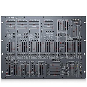 Behringer 2600 GRAY MEANIE Special Edition Semi-Modular Analog Synthesizer with 3 VCOs, Multi-Mode VCF and Spring Reverb in 8U Rack-Mount Format