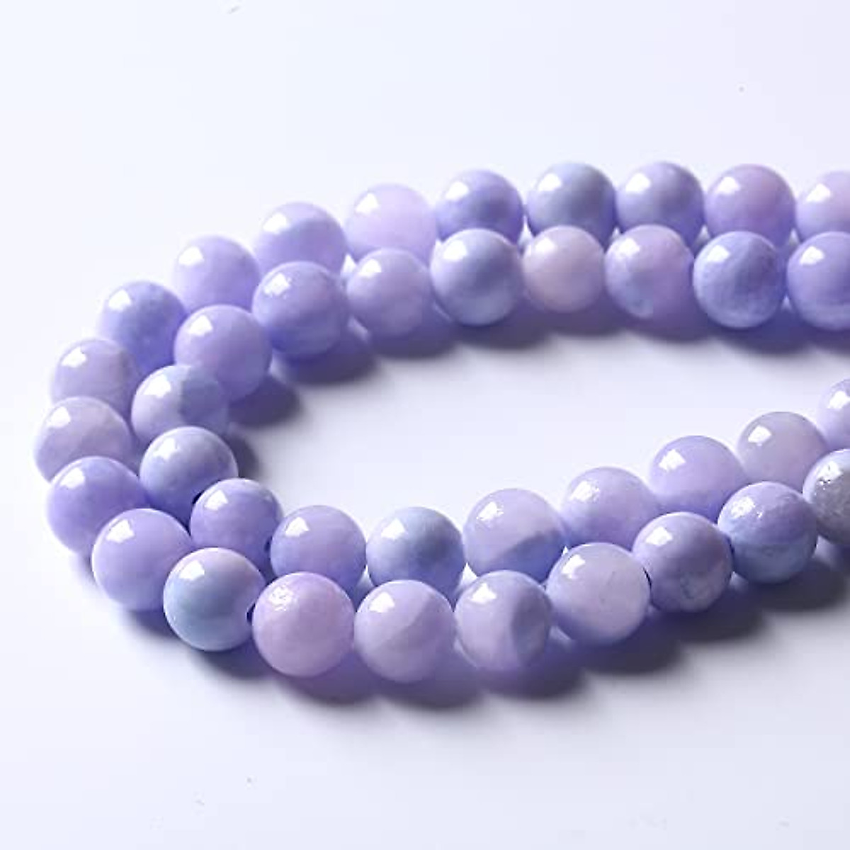 10mm 36pcs Natural Galaxy Purple Persian Jades Stone Beads for Jewelry Making Round Loose Beads DIY Bracelet 15" Energy Healing Power Stone Beads(10mm, Galaxy Starry Purple Jade)