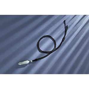 YATOJUZI Labradorite Healing Crystal Stone Necklace Hexagonal Pointed Pendant Necklaces Adjustable Rope Natural Gemstone Necklace Reiki Enger Quartz Jewelry for Women Men