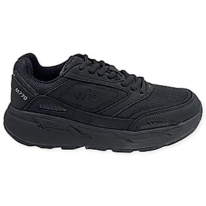 Columbus WFP Bexley M770 Walking Shoes for Women - Extra Comfortable Daily Ladies Sneakers - Black Suede, US 10, X Wide