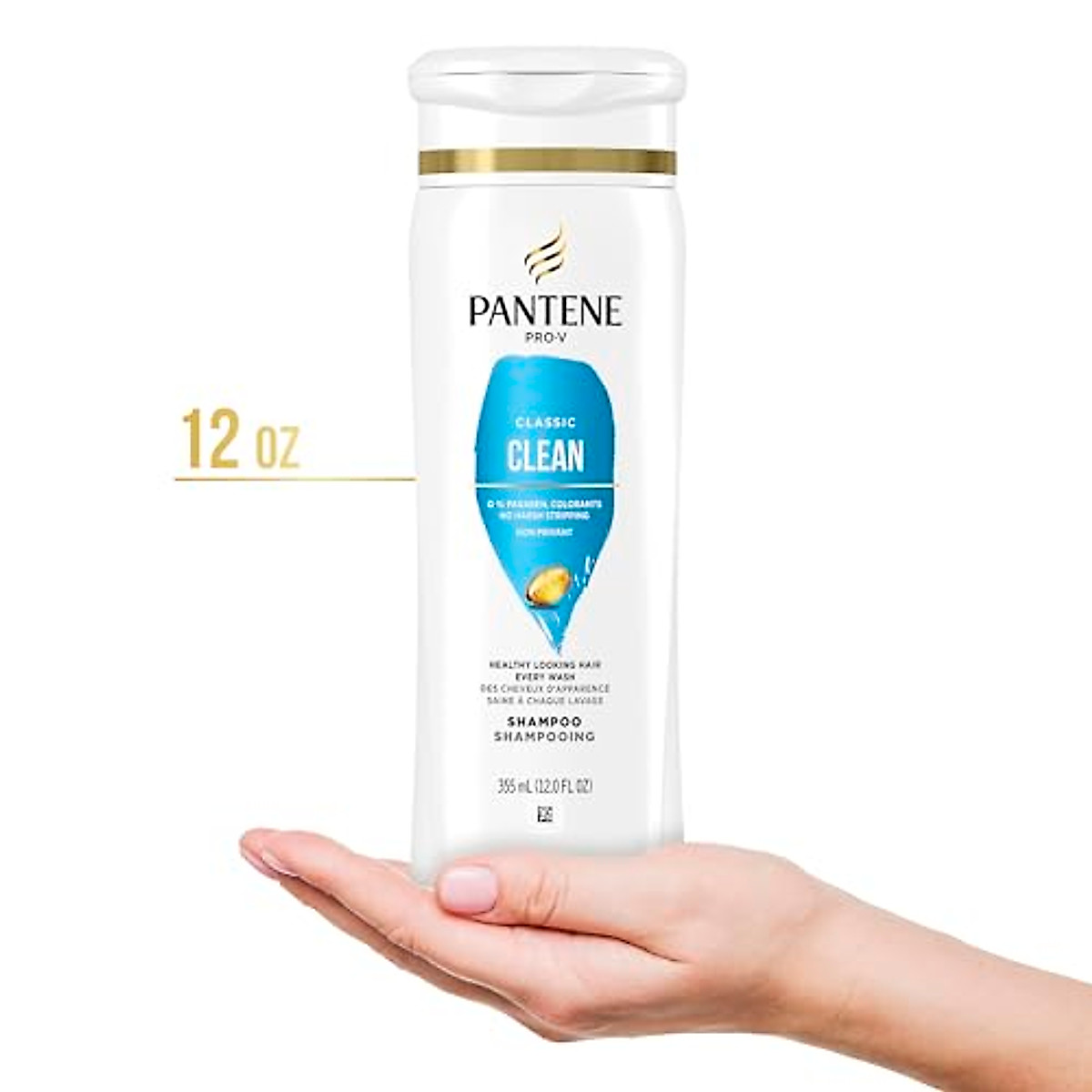 Pantene PRO-V Classic Clean Shampoo, 12.0oz