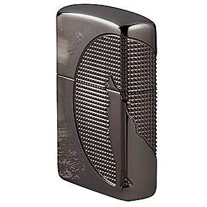 Zippo Armor Wolf Design Black Ice Pocket Lighter, One Size