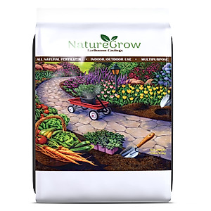 NatureGrow Earth Worm Castings-10lb - Worm Castings Organic, Plant Fertilizer, Earthworm Castings - Pure Worm Castings for Gardening, Organic Worm Casting