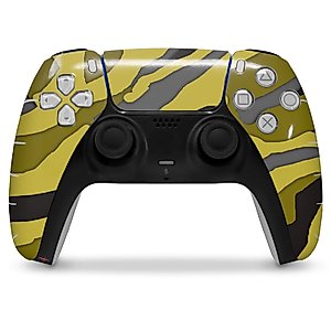 WraptorSkinz Skin Wrap compatible with Sony PS5 DualSense Controller Camouflage Yellow (CONTROLLER NOT INCLUDED)