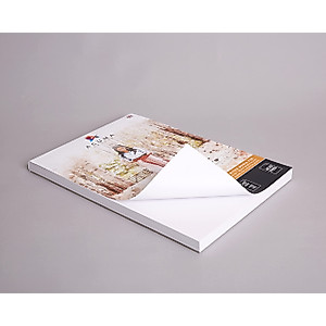 Mixed Media Paper Art Pad, 40 Sheets, A4 Size 110 lb/250 GSM, Glue Bound, Bleedproof, Acid Free, Cold Pressed for Artists Wet, Mixed Media Drawing and Techniques, Made in UK by Acuma Crafts